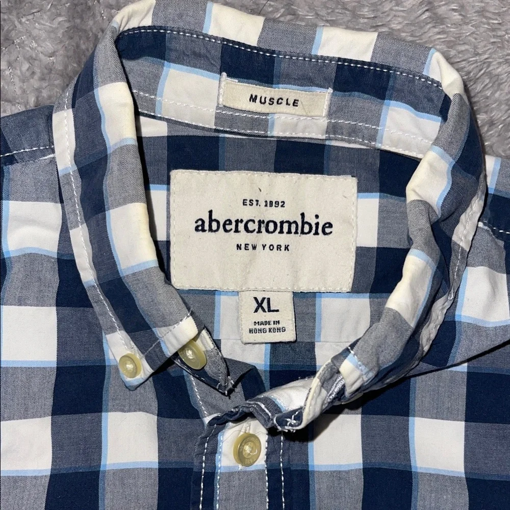Abercrombie & Fitch | Shirts | Abercrombie Plaid Buttonup Shirt Blue ...